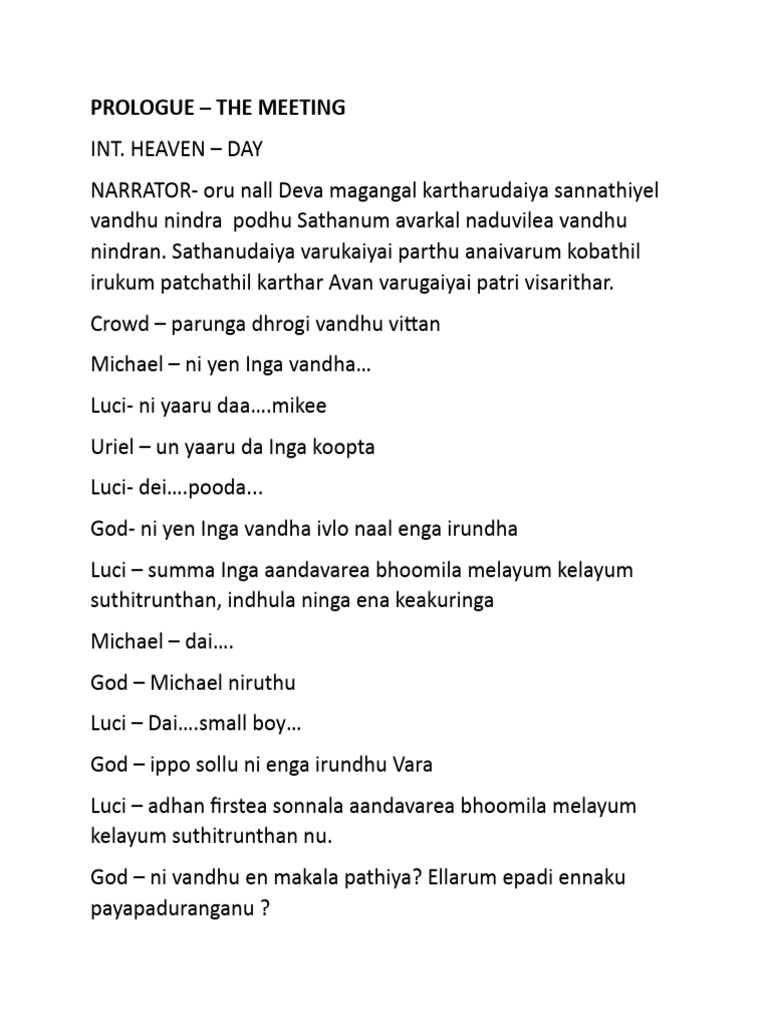 Prologue - The Meeting | Download Free PDF | Comparative Mythology ...