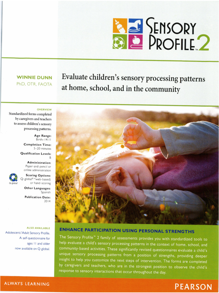 Sensory Profile 2 Test Info | PDF