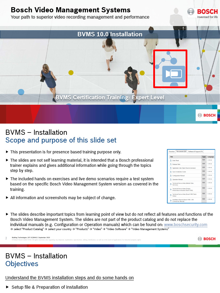 03 - BVMS 10.0 BVMS Installation - PGV28 | PDF | Server (Computing) | Operating System