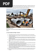Reinforced Concrete Pipe Construction Guide | PDF | Concrete | Masonry