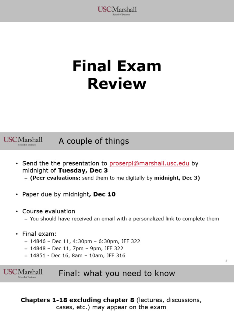 BUAD 307 Final Review | PDF | Retail | Market Power