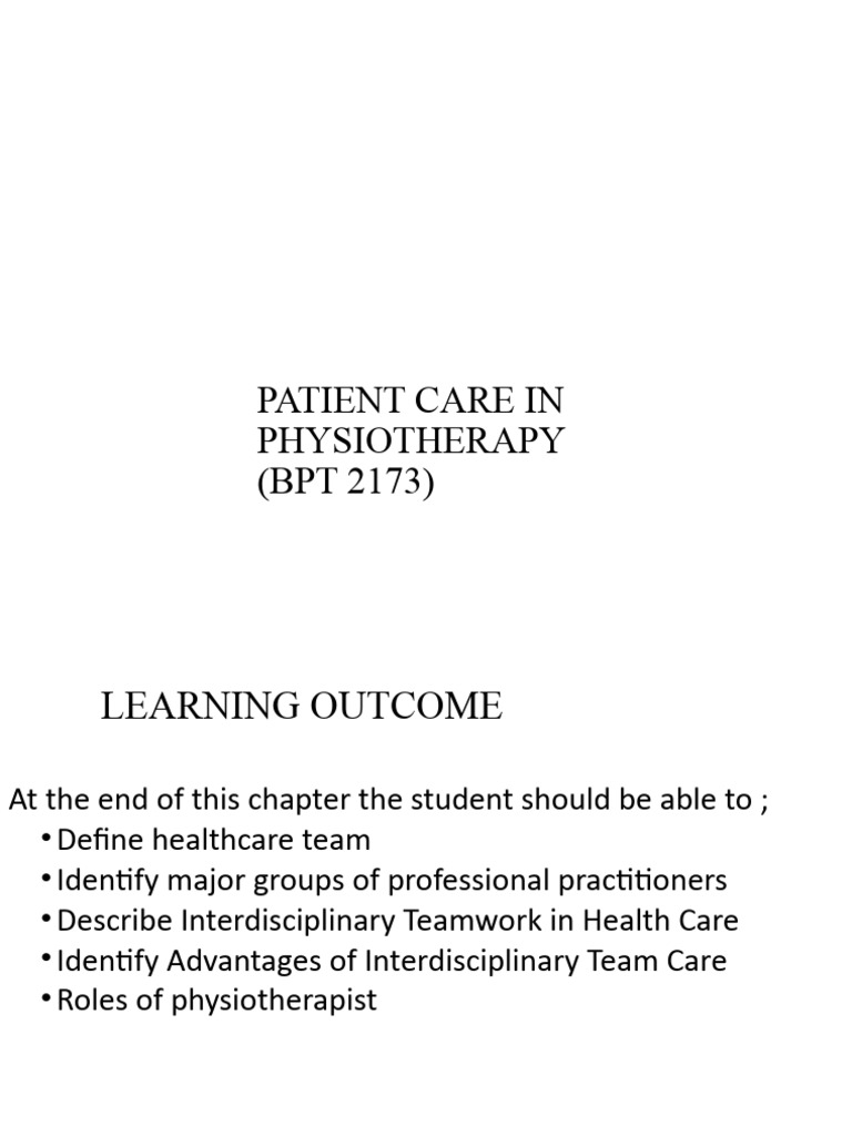 1healthcare Team | PDF | Physical Therapy | Health Care