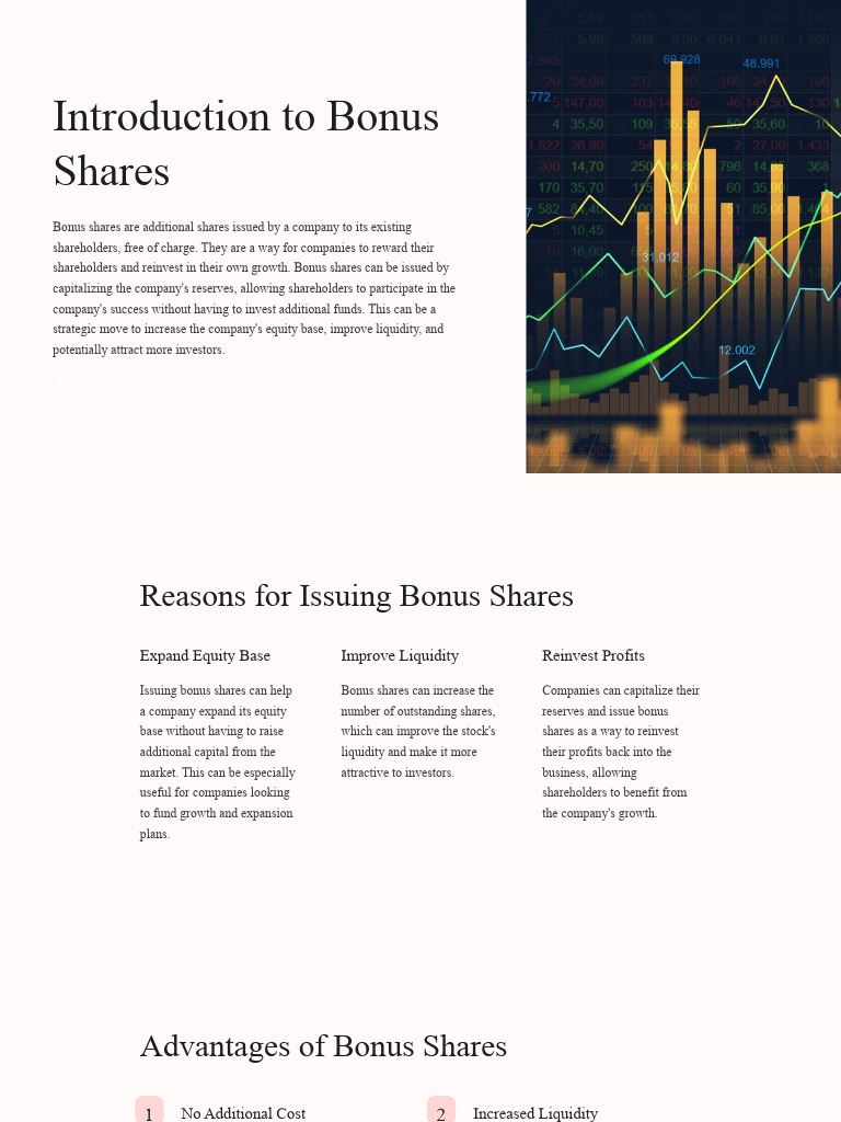Introduction To Bonus Shares | PDF | Stocks | Share (Finance)