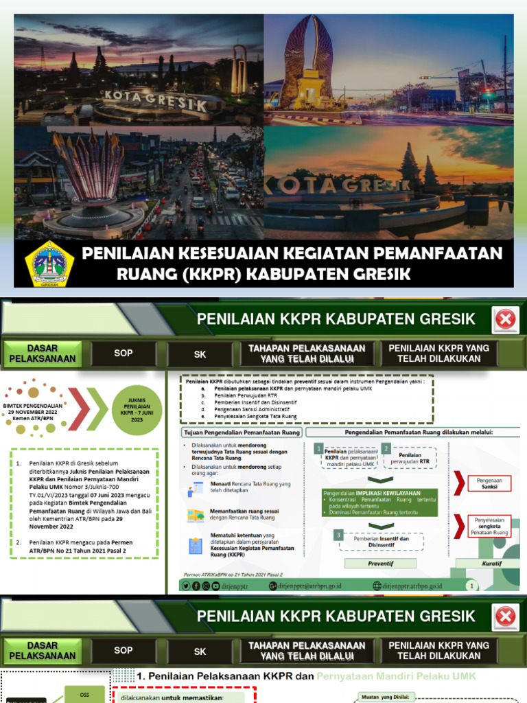 Materi Penilaian KKPR Kabupaten Gresik | PDF