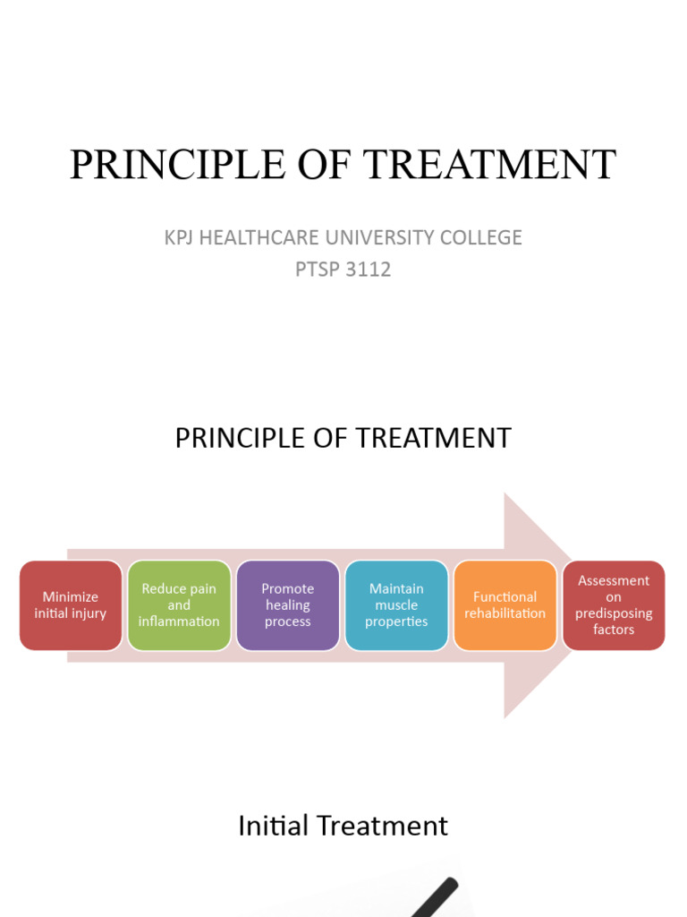 Principles of Injury Treatment and Rehabilitation | PDF