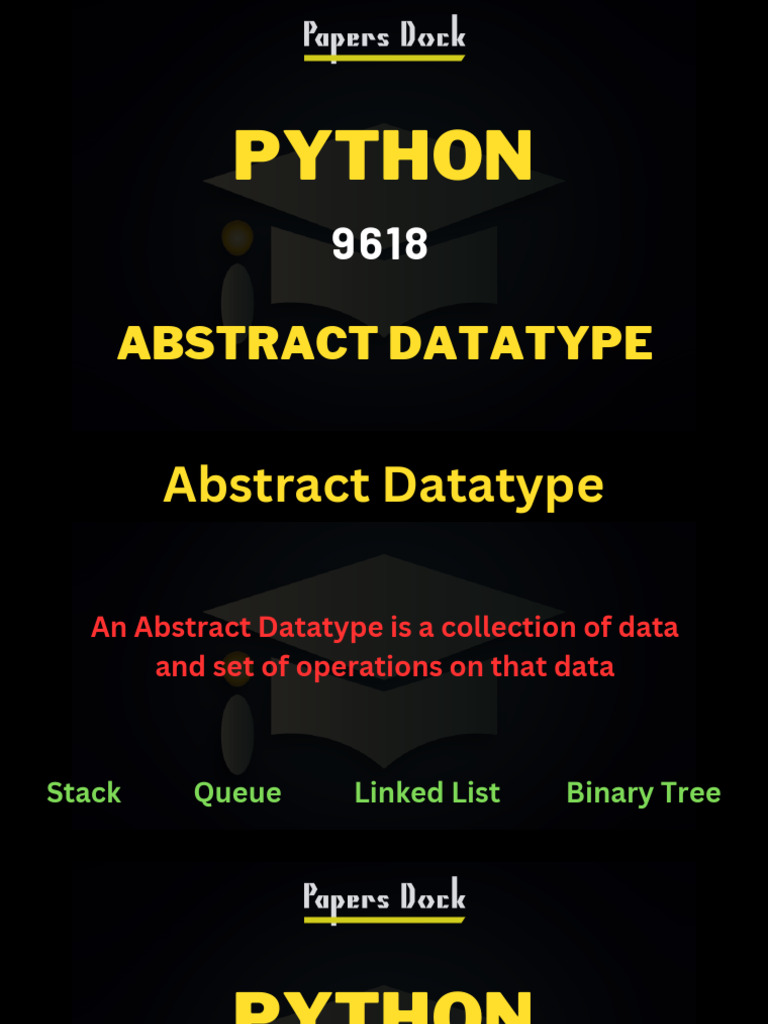 Python: Abstract Datatype | Download Free PDF | Queue (Abstract Data Type) | Computer Data