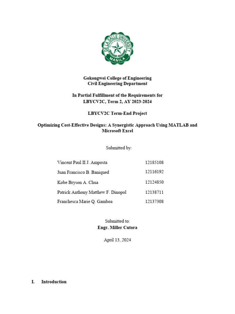 GROUP 2 - TEP Written Report | PDF | Bending | Beam (Structure)