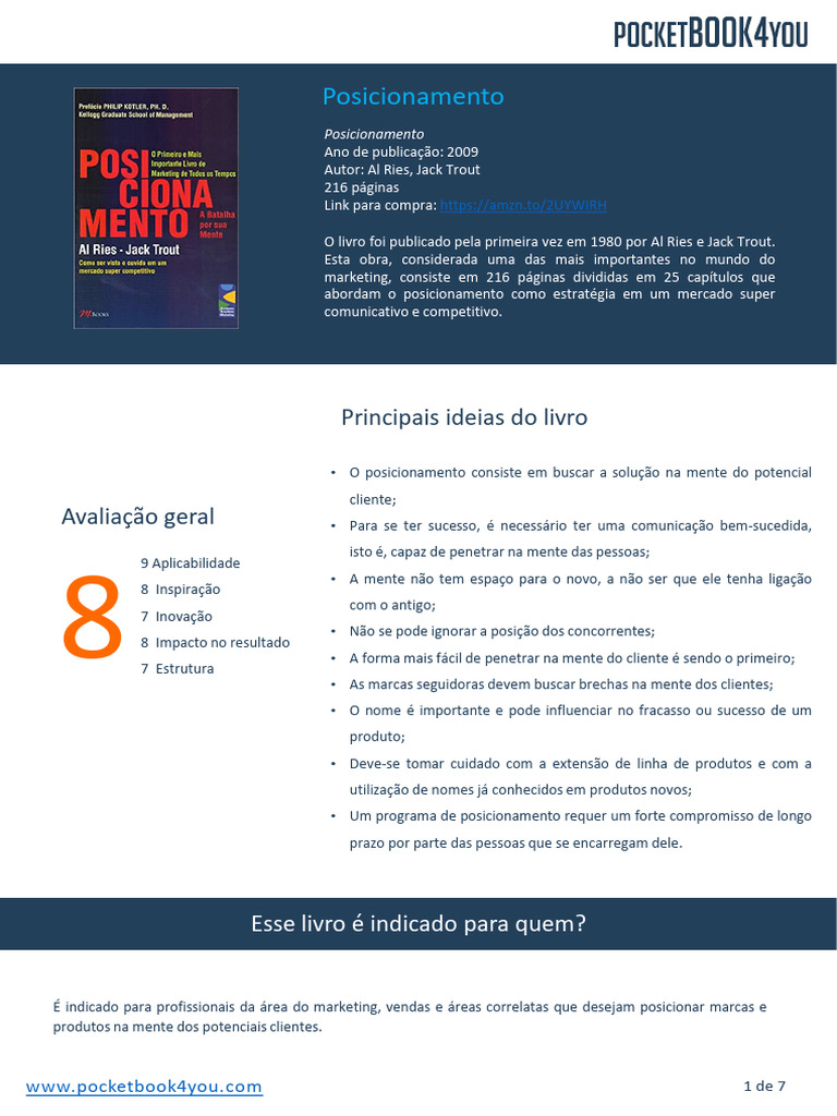 Al Ries, Jack Trout - Posicionamento | PDF | Marketing | Marca