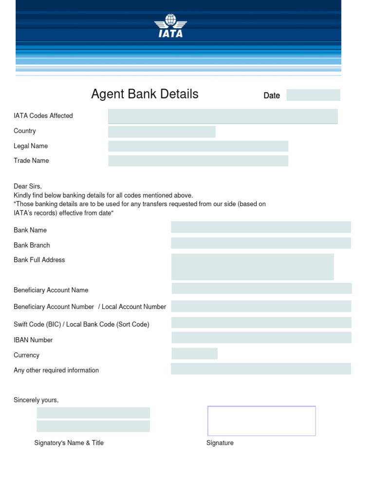 Bank-Information-Form | PDF