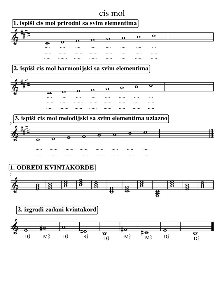 Cis Mol PONAVLJANJE 4.OG RAZREDA | PDF