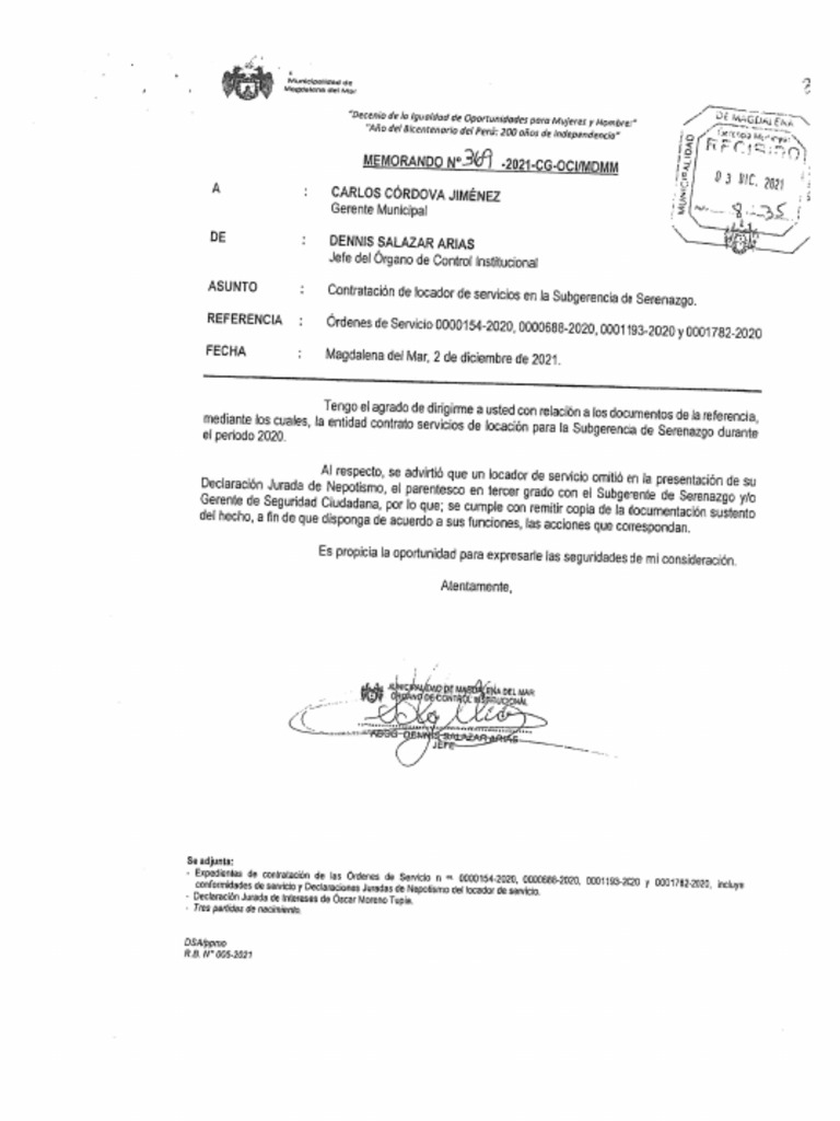 17.memorando 369-2021-OCI | PDF