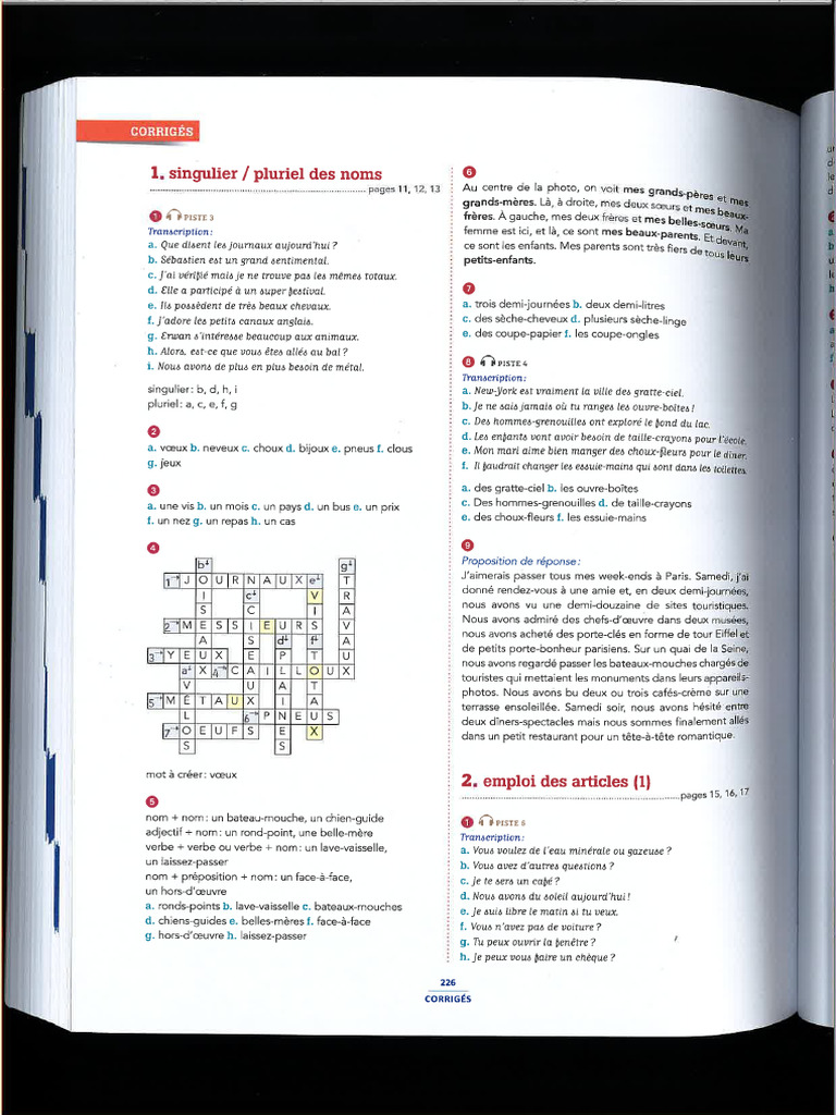 B1_grammaire_essentielle_du_francais_corrig | PDF