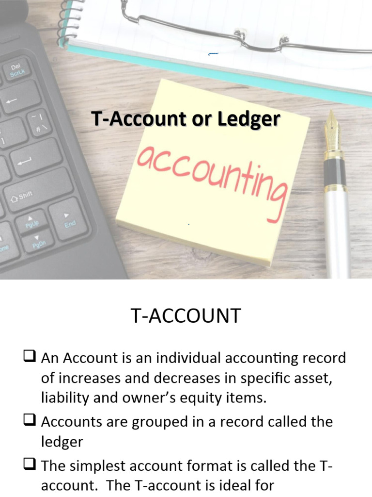 T-Account Ledger Balancing Guide | PDF | Debits And Credits | Corporations