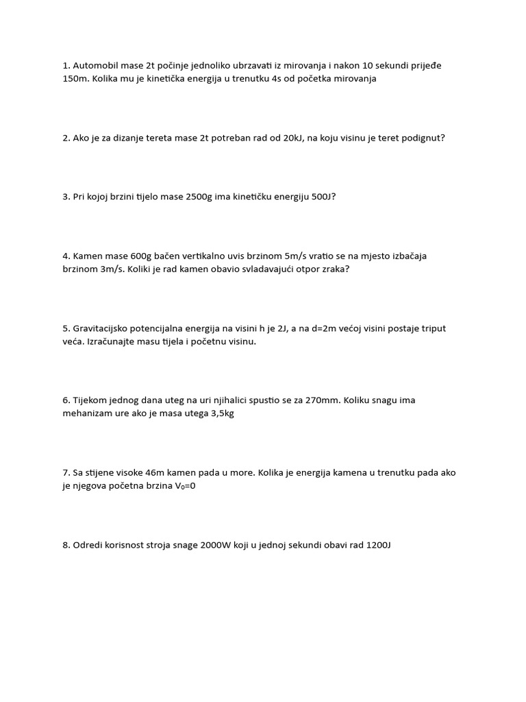 Fizika Zadnji Ispit | PDF