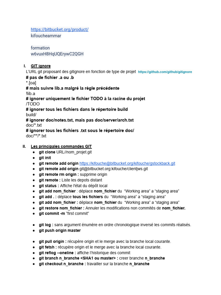 Commandes GIT et SVN essentielles | PDF | Gestion de versions | Logiciel