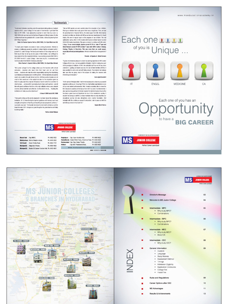 Ms Junior College | PDF