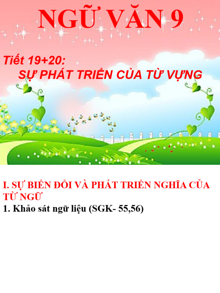 Bai 4 Su Phat Trien Cua Tu Vung | PDF