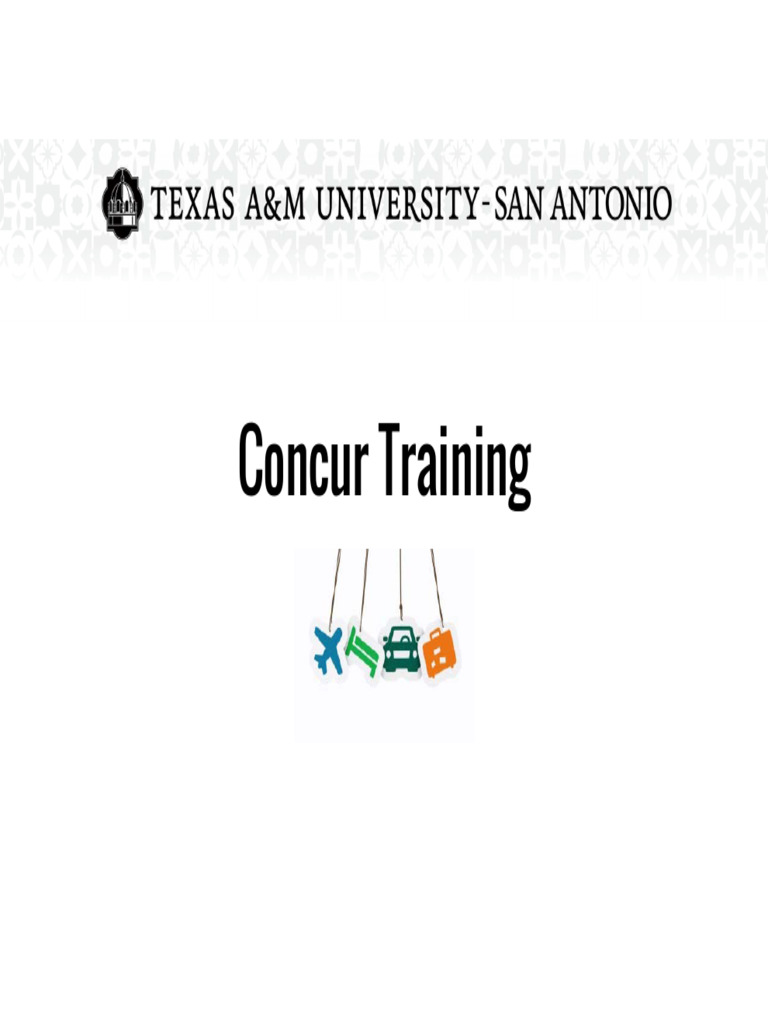 1a Concur Training Guide | PDF | Per Diem | Credit Card