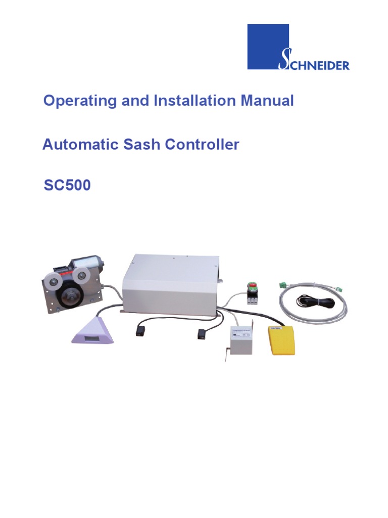 Schneider SC500 Users Manual | PDF | Relay | Power Supply