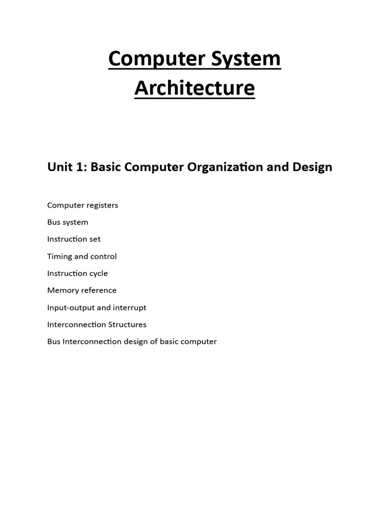 Cc 04 Unit1 Download Free Pdf Central Processing Unit Computer Data Storage 