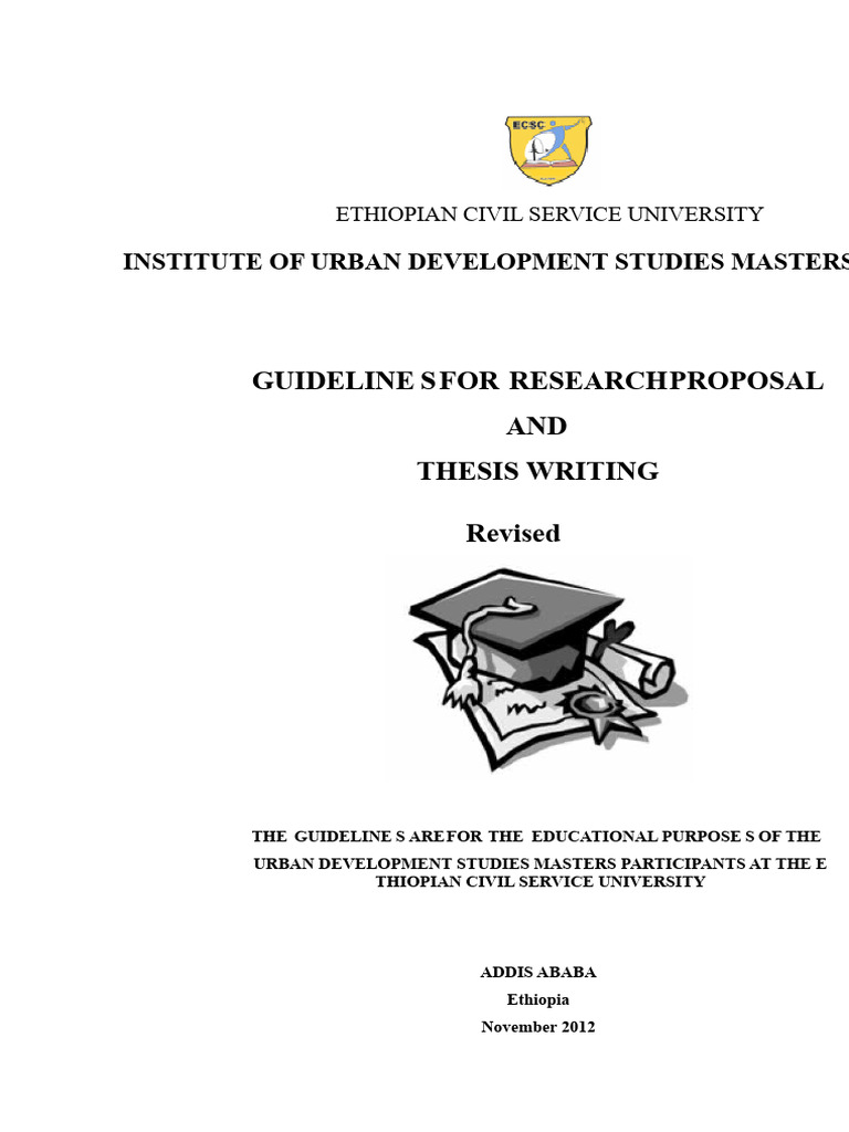 Thesis Guidelines IUDS 2012 | PDF | Sampling (Statistics) | Methodology