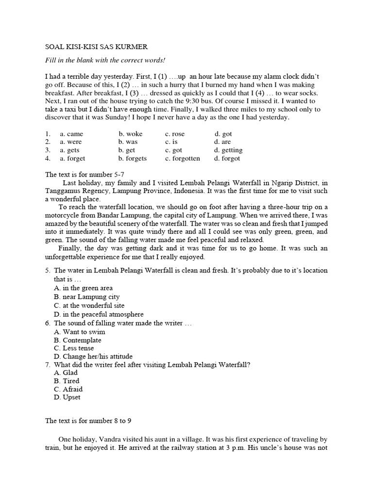 SOAL LATIHAN ASAS GN 2024 | PDF | Bali