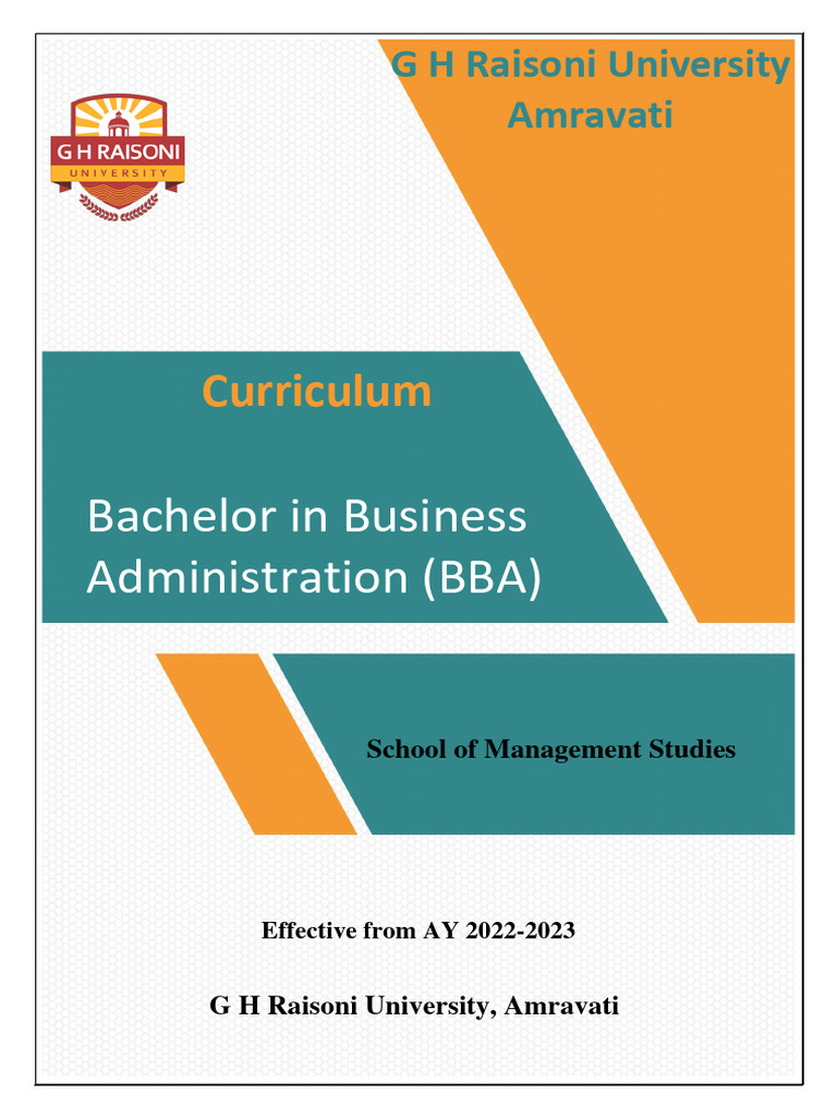 BBA General New Syllabus 2022-23 | PDF | Educational Assessment | Teachers