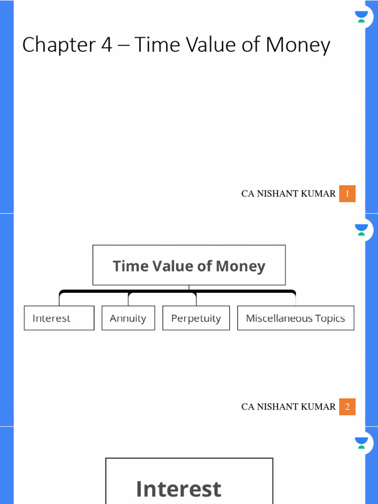 Chapter 4 - Time Value of Money | PDF | Present Value | Interest