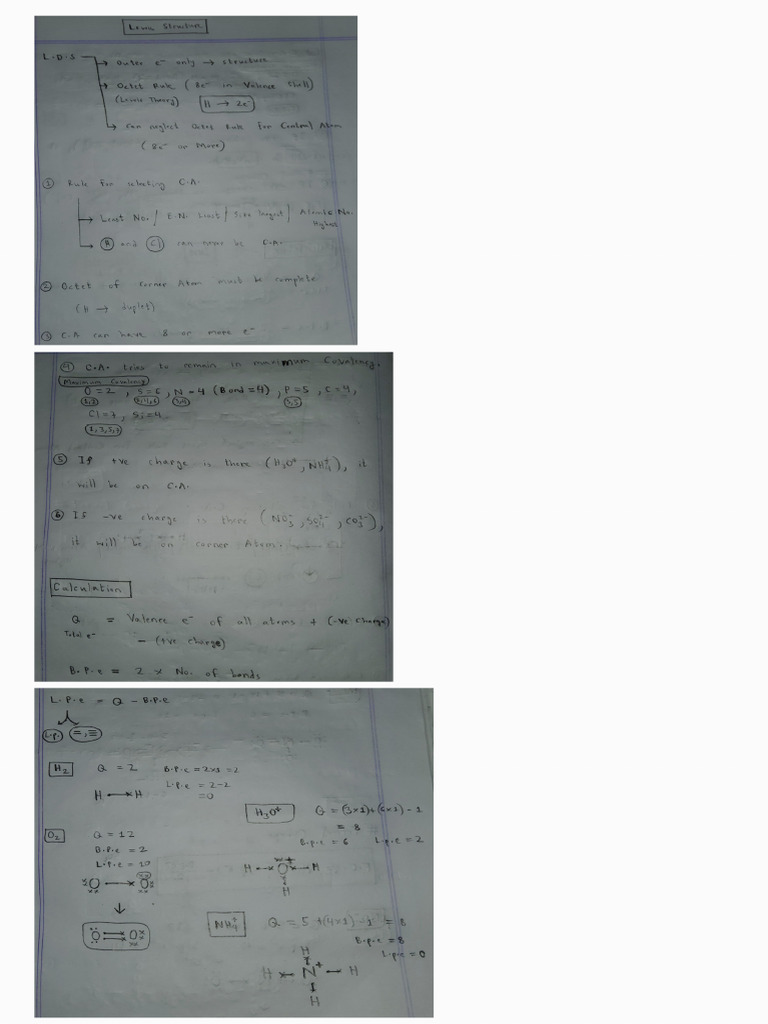 Lewis Structure | PDF