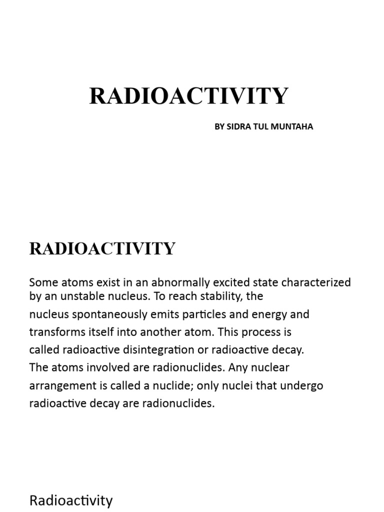 Types Of Ionizing Radiation Pdf Radioactive Decay Radionuclide