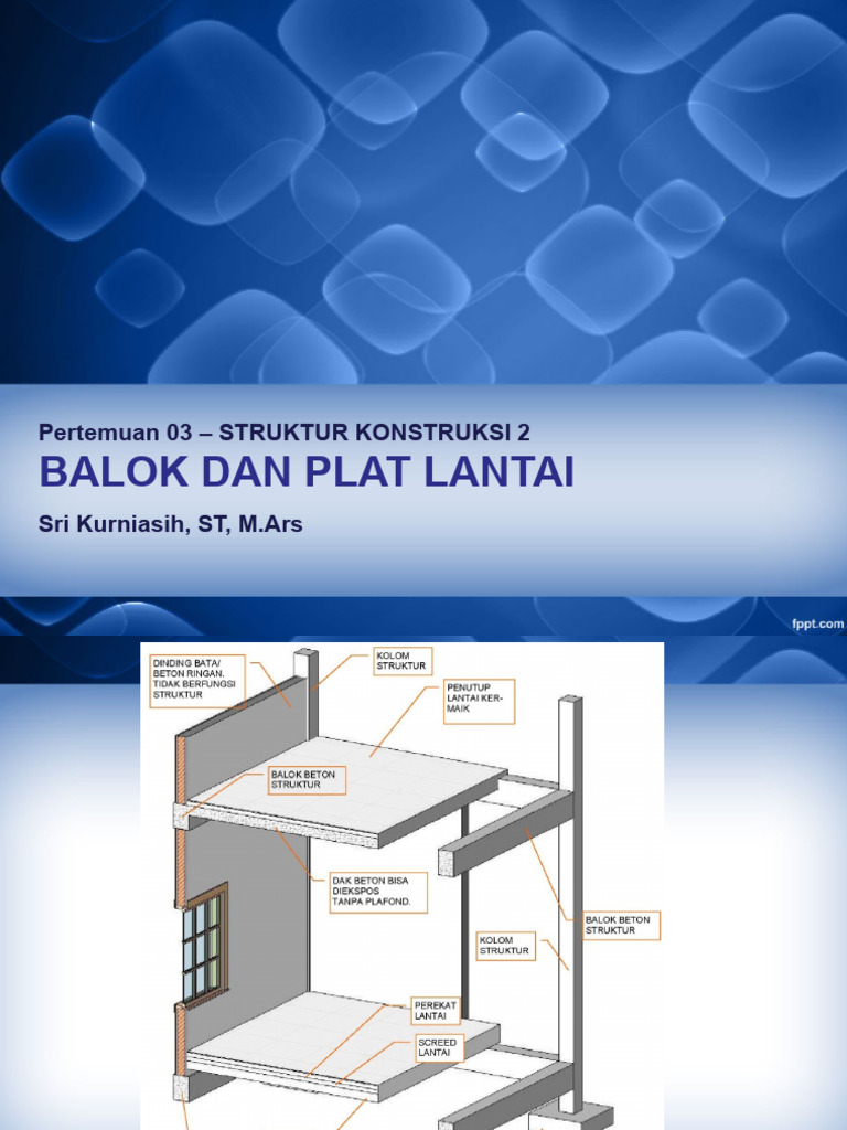 Pertemuan 3-Balok Dan Plat Lantai | PDF | Teknologi & Rekayasa