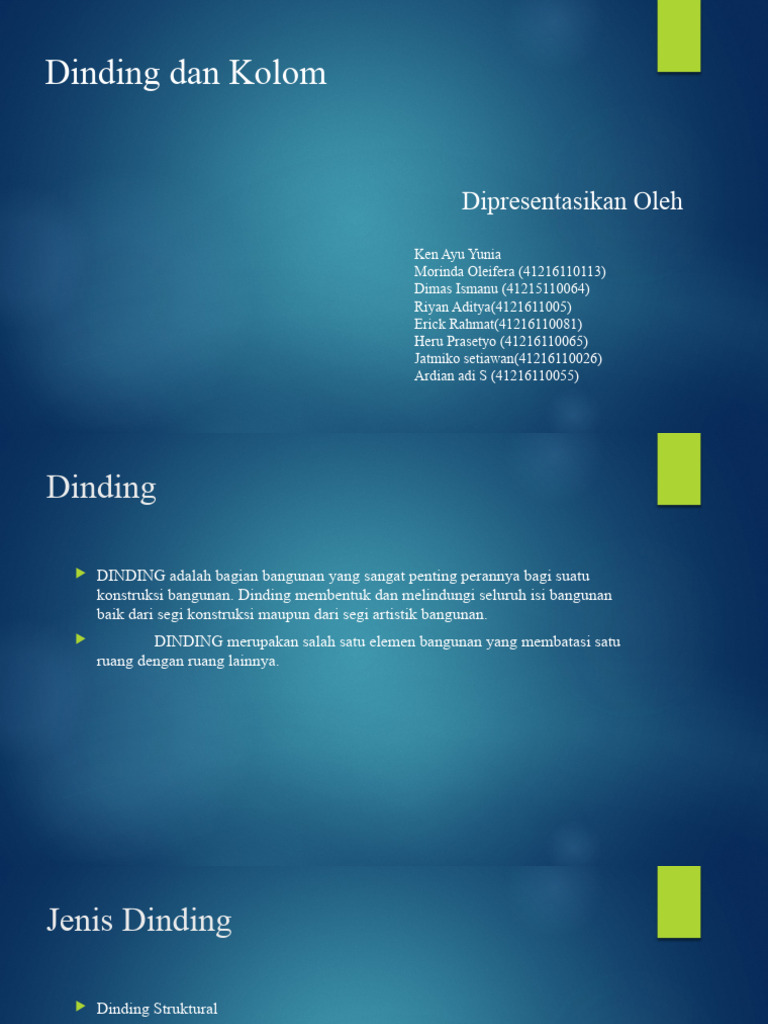 Jenis dan Fungsi Dinding serta Kolom | PDF