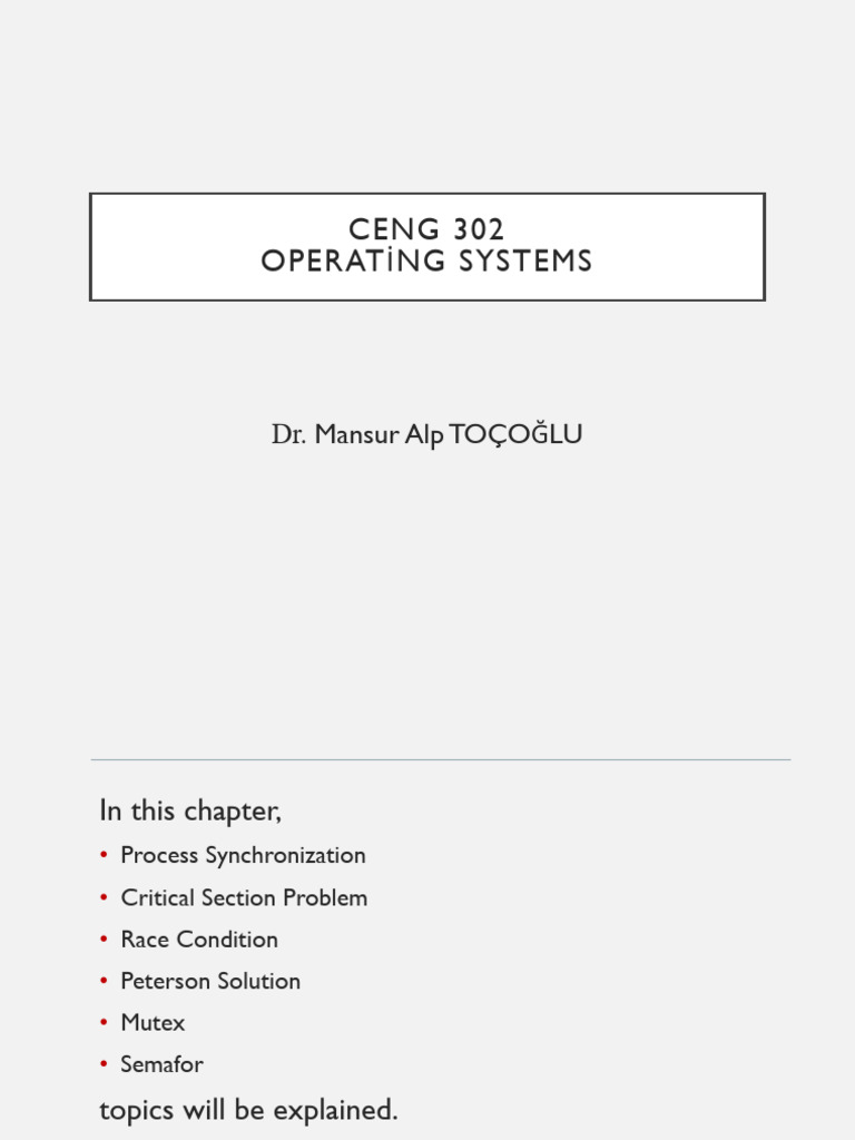 Process Synchronization 1 Pdf Thread Computing Computing