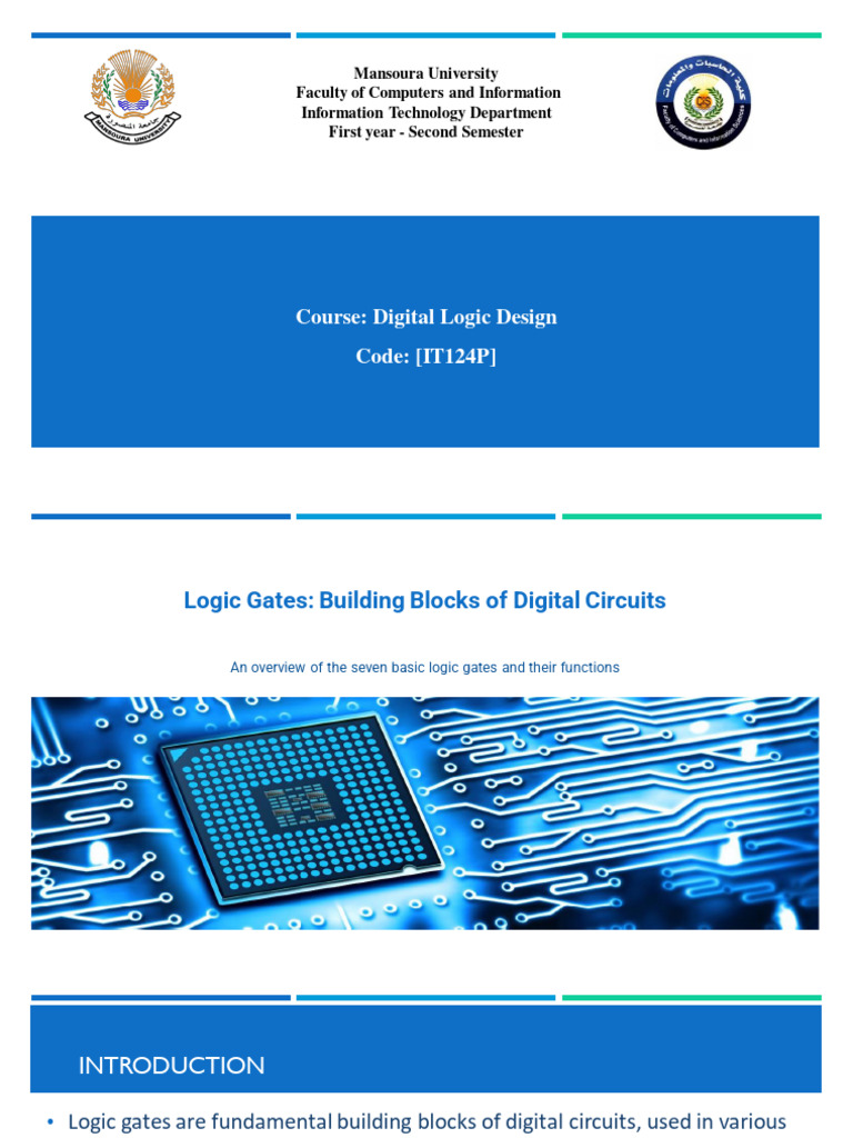 Logic Sec1 | Download Free PDF | Logic Gate | Electronic Circuits