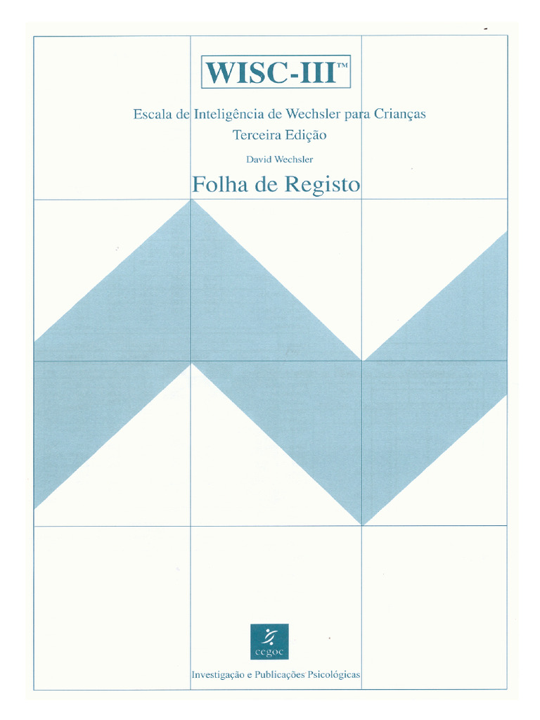 WISC III Imprimir | PDF