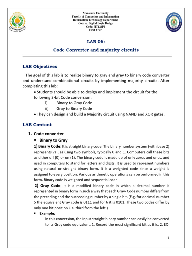 Logic Lab7 | Download Free PDF | Logic Gate | Bit