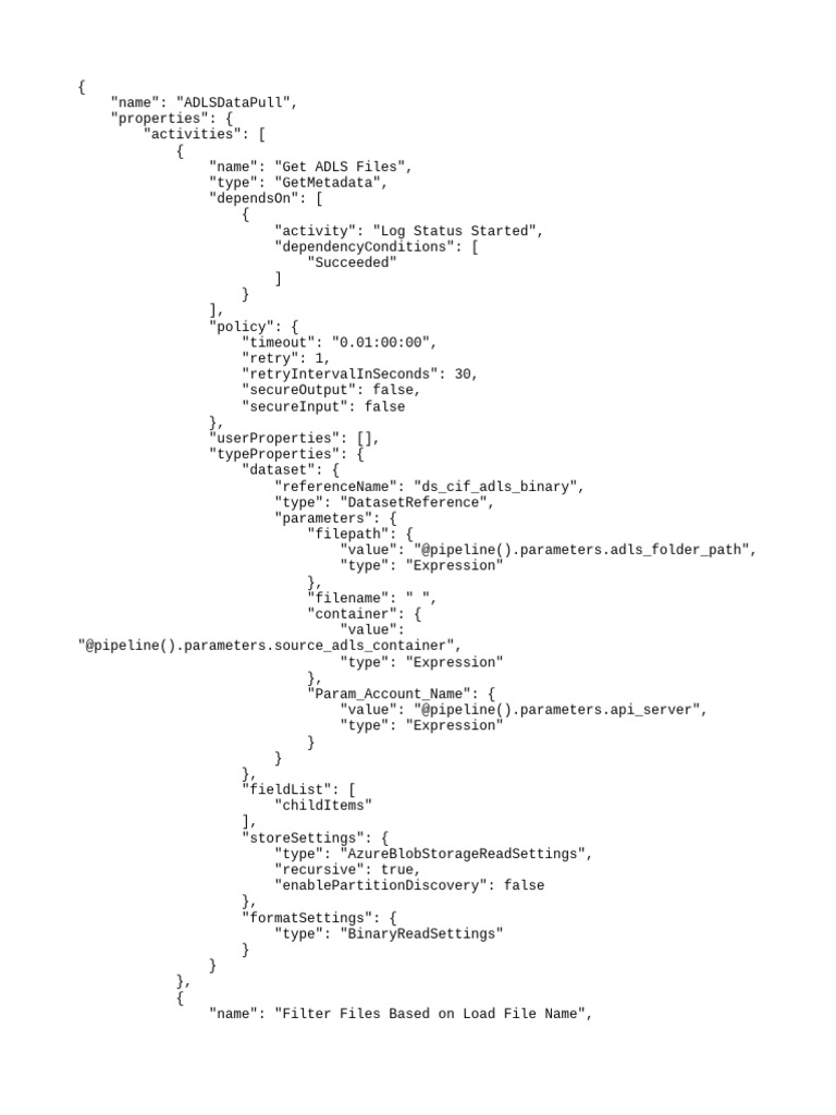 ADLSData Pull | Download Free PDF | Parameter (Computer Programming) | String (Computer Science)