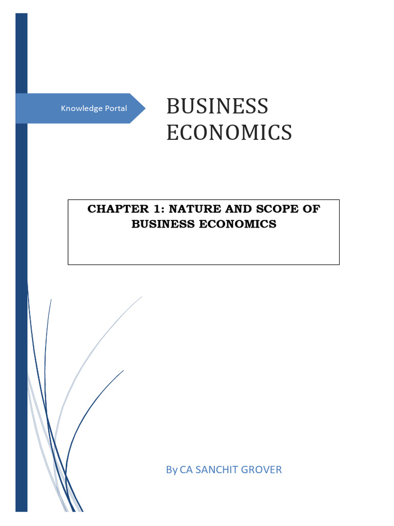 Chapter 1 Business Economics Revision Notes | PDF | Economics ...