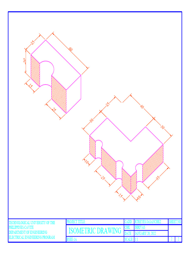 Isometric Drawing for BSEE-1A Project | PDF