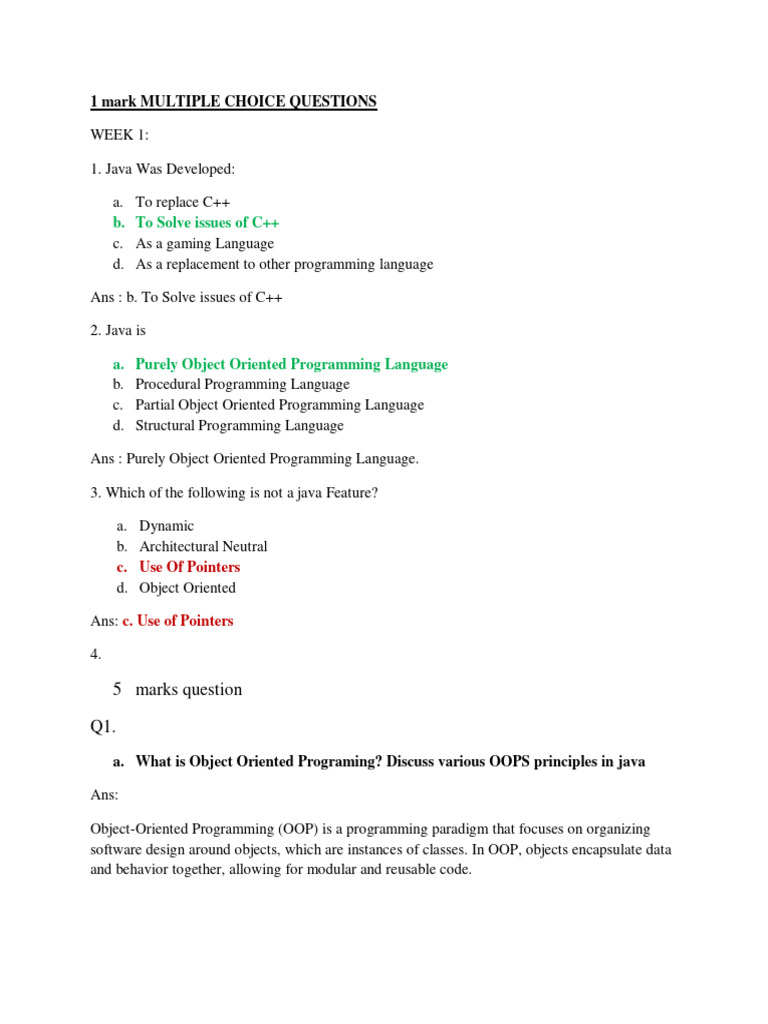 Hit Ans Pdf Inheritance Object Oriented Programming Method Computer Programming 5524