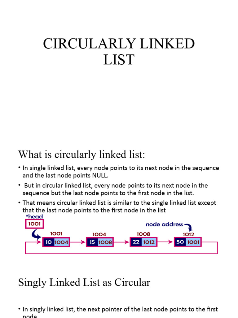 Applications of Circular Linked Lists | PDF | Software Engineering ...