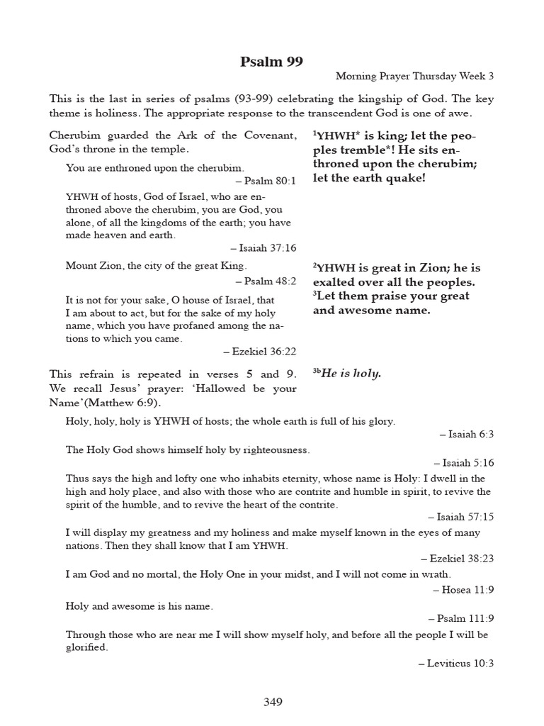 Psalm 099 | PDF | Book Of Isaiah | Jesus