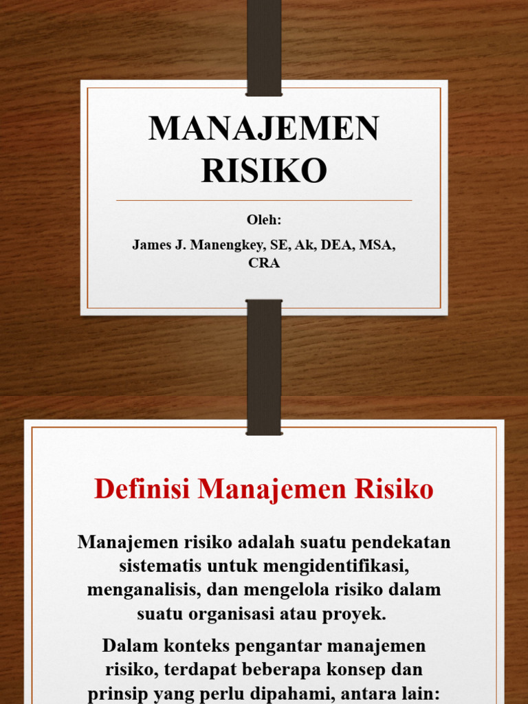 Manajemen Risiko | PDF