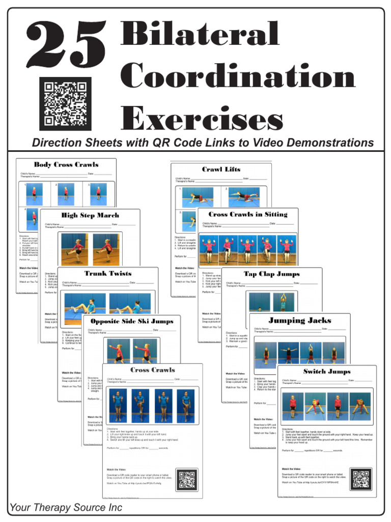 25 Bilateral Coordination Exercises 1 | PDF