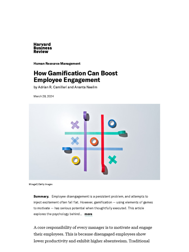 How Gamification Can Boost Employee Engagement | PDF | Employment | Incentive