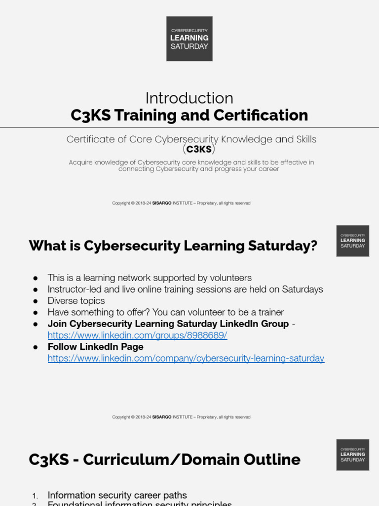 C3KS Training and Certification | PDF | Computer Network | Firewall ...