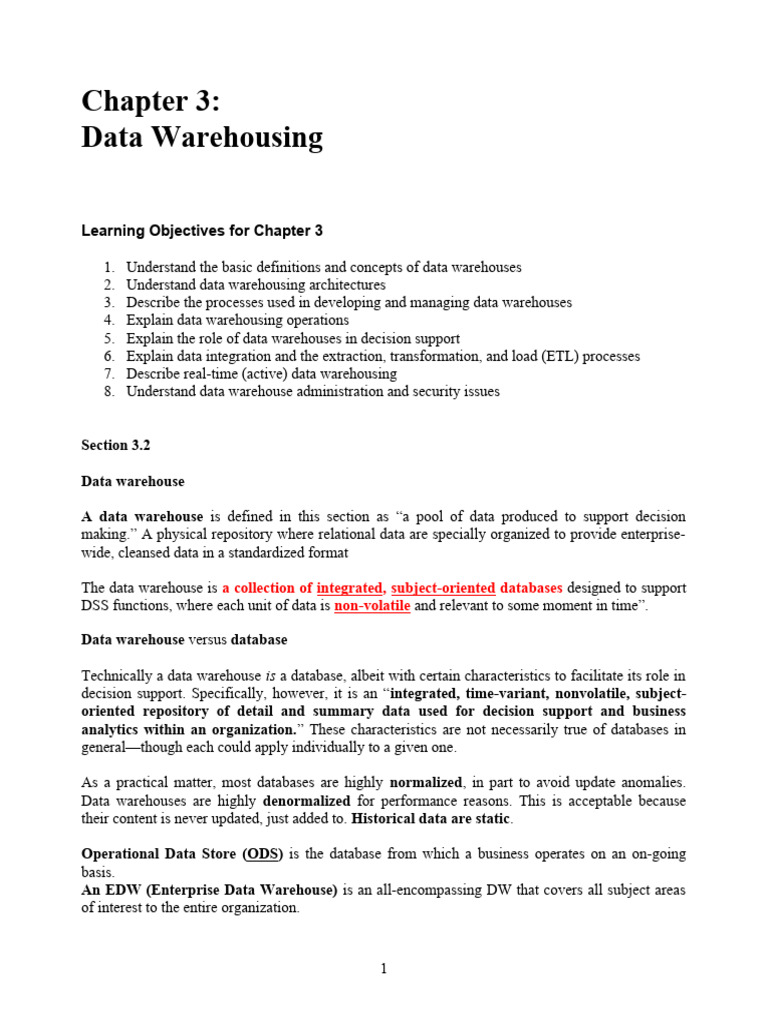 DSS Ch03 | PDF | Data Warehouse | Computing