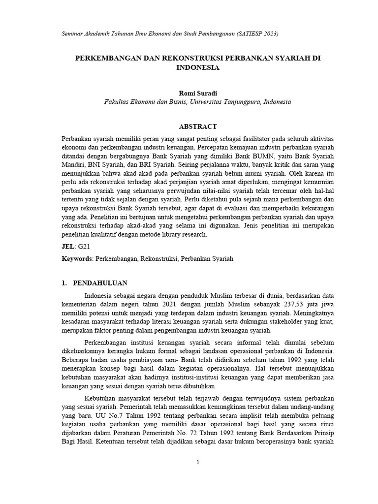 Pak Romi Template Full Paper SATIESP 2023 | PDF | Bisnis