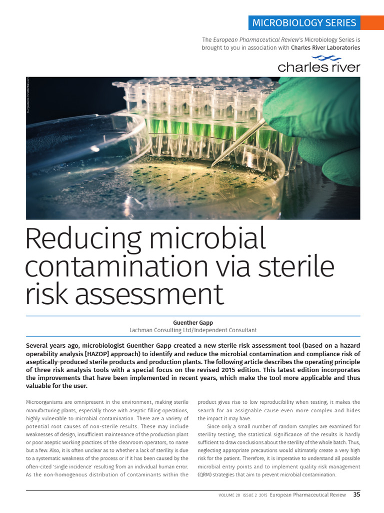 Reducing Microbial Contamination Via Sterile Risk Assessment | PDF ...