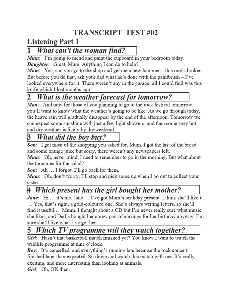 Transcript Test 2 | PDF